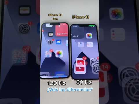 120Hz vs 60Hz on iphone 13 series #shorts