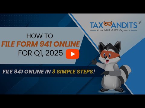 How To File Form 941 Online For Q1, 2025