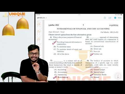 CMA Foundation June 25 - Suggested Answers || Accounts & Law