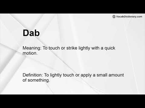 Dab Meaning