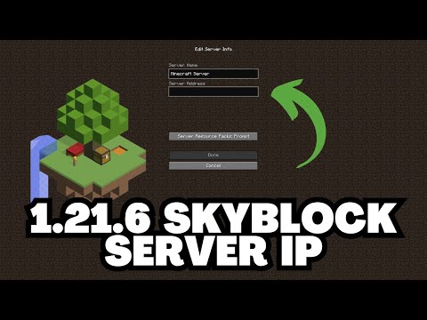 Minecraft 1.21.6 Skyblock Server IP Address
