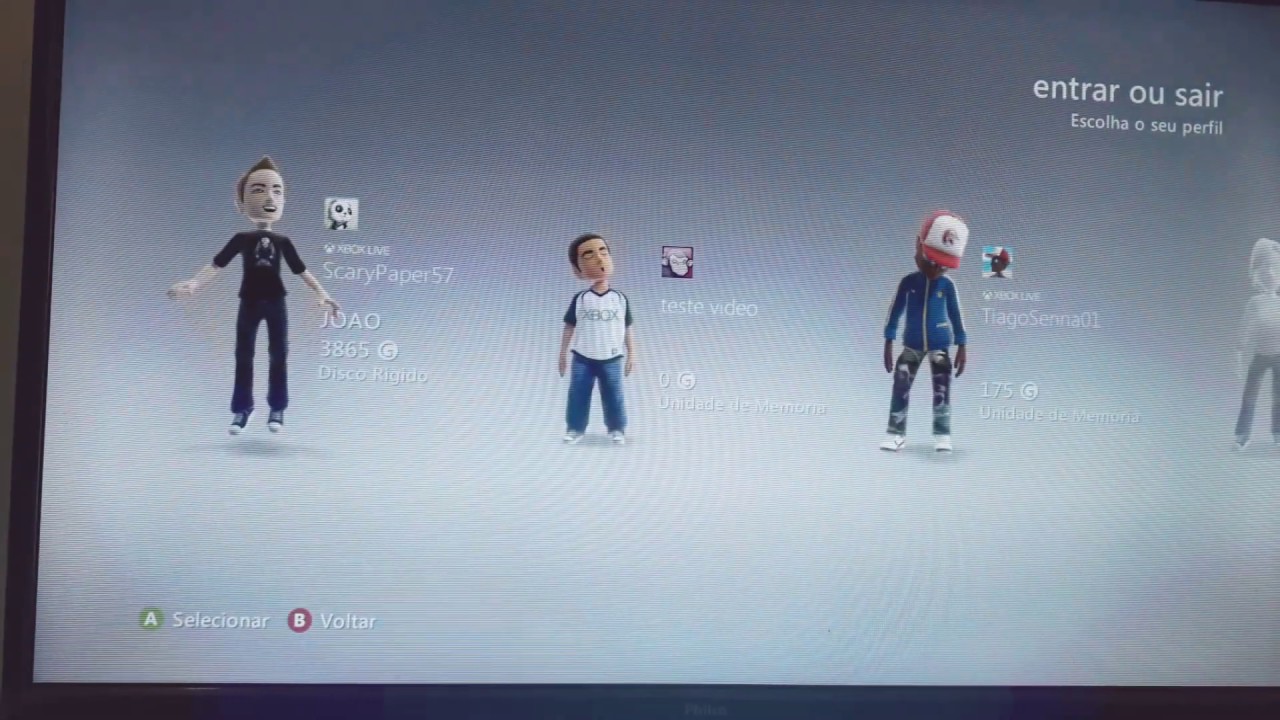 COMO EXCLUIR um PERFIL no XBOX 360