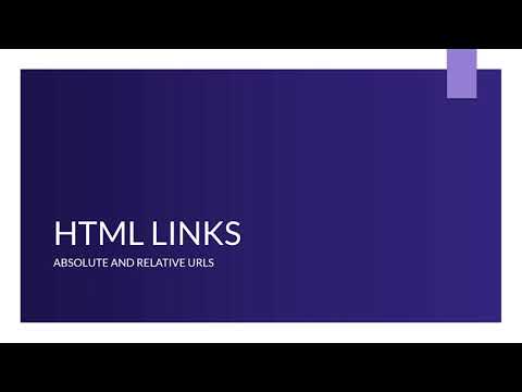 4 1 HTML Links Relative and Absolute URLs