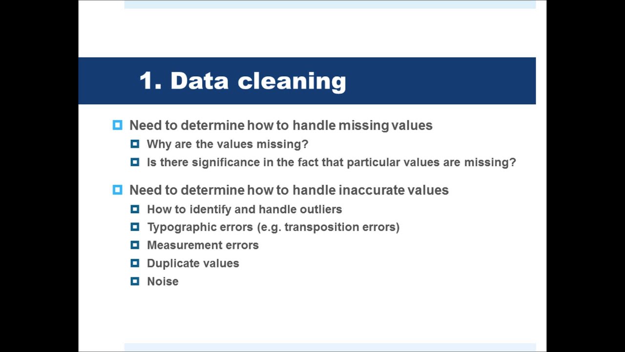 Data Preprocessing (Part 1 of 3)
