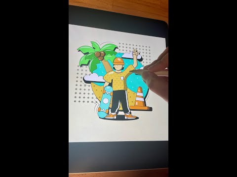 Using procreate and adobe illustrator on iPad