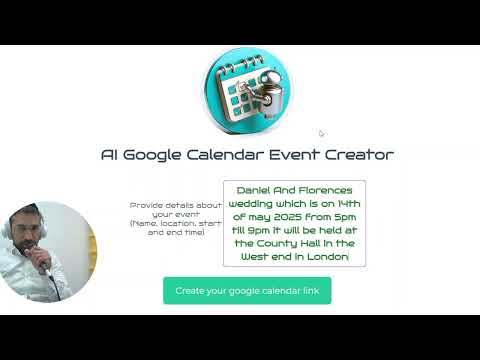 AI Google Calendar Event Link Generator! - Generait.net