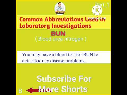 Blood Investigation TERMS/Medical Abbreviations/ Fullforms /CBC /ABG /
