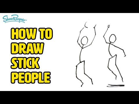 How to draw cartoon people with Stick Men – Shoo Rayner