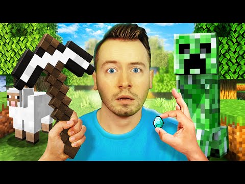 ICH spiele das ERSTE Mal MINECRAFT... ⛏️🧟(HILFE)