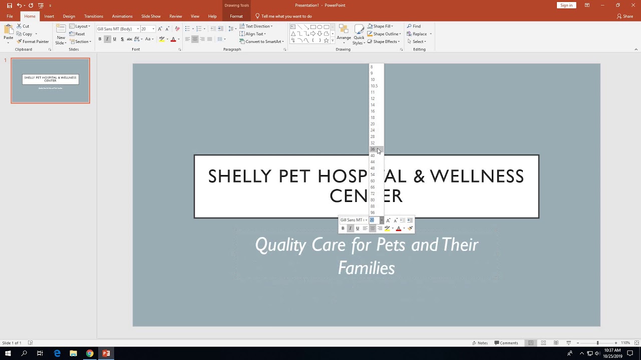 PowerPoint 2019 Module 1 Demonstration Part 1