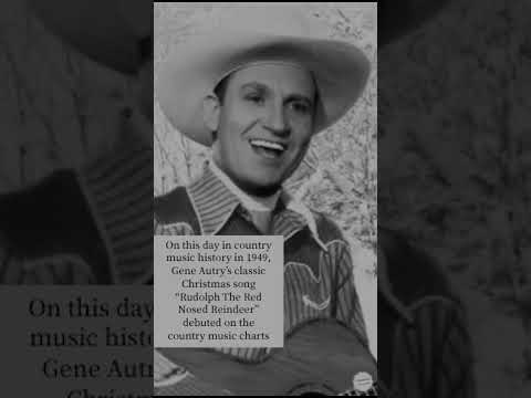 On this day in country music history in 1949 Gene Autry hit the charts #countrymusic #christmas