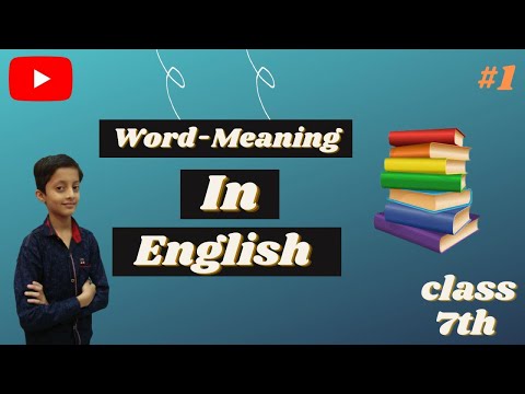 20 Word-Meaning in English New series||@GeneralKnowledgeworld