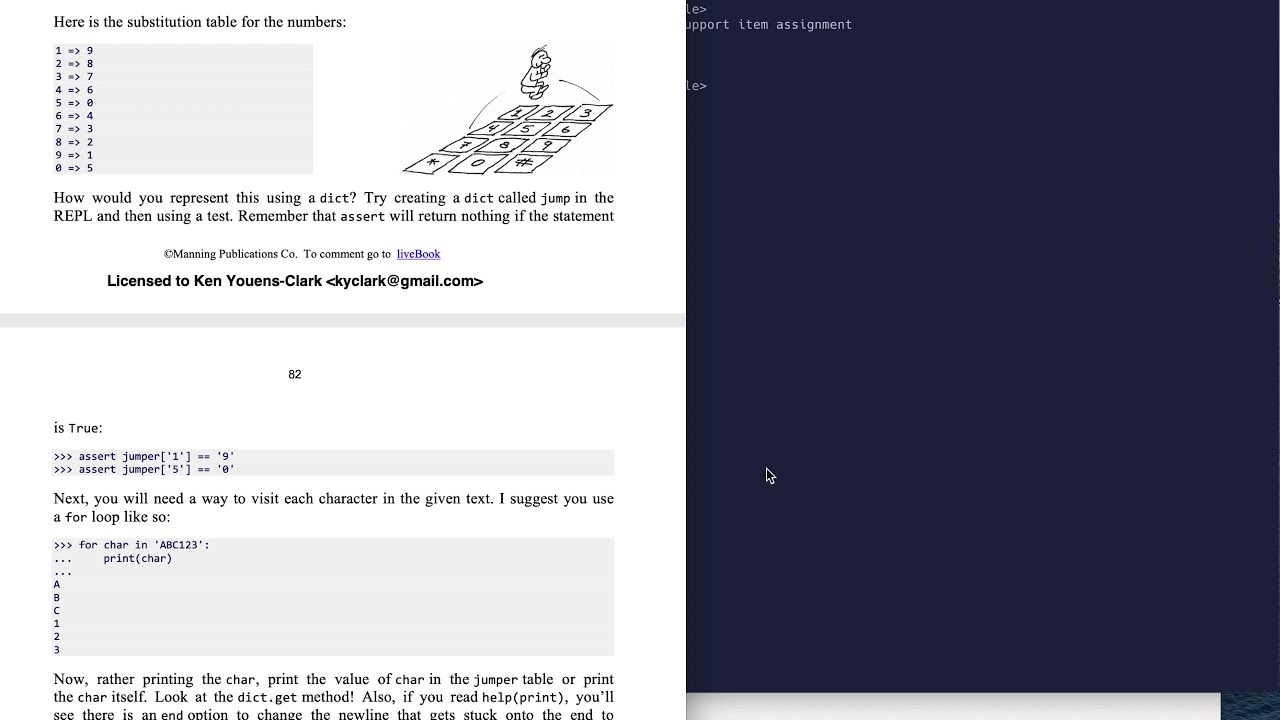 Tiny Python Projects: Ch 4 Pt 5 (Iterating characters in text)