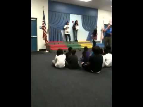 Me getting a student of the month certificate at jellick