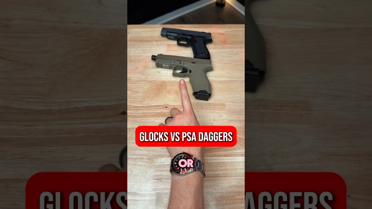 Glock vs PSA Dagger🤔 #shorts