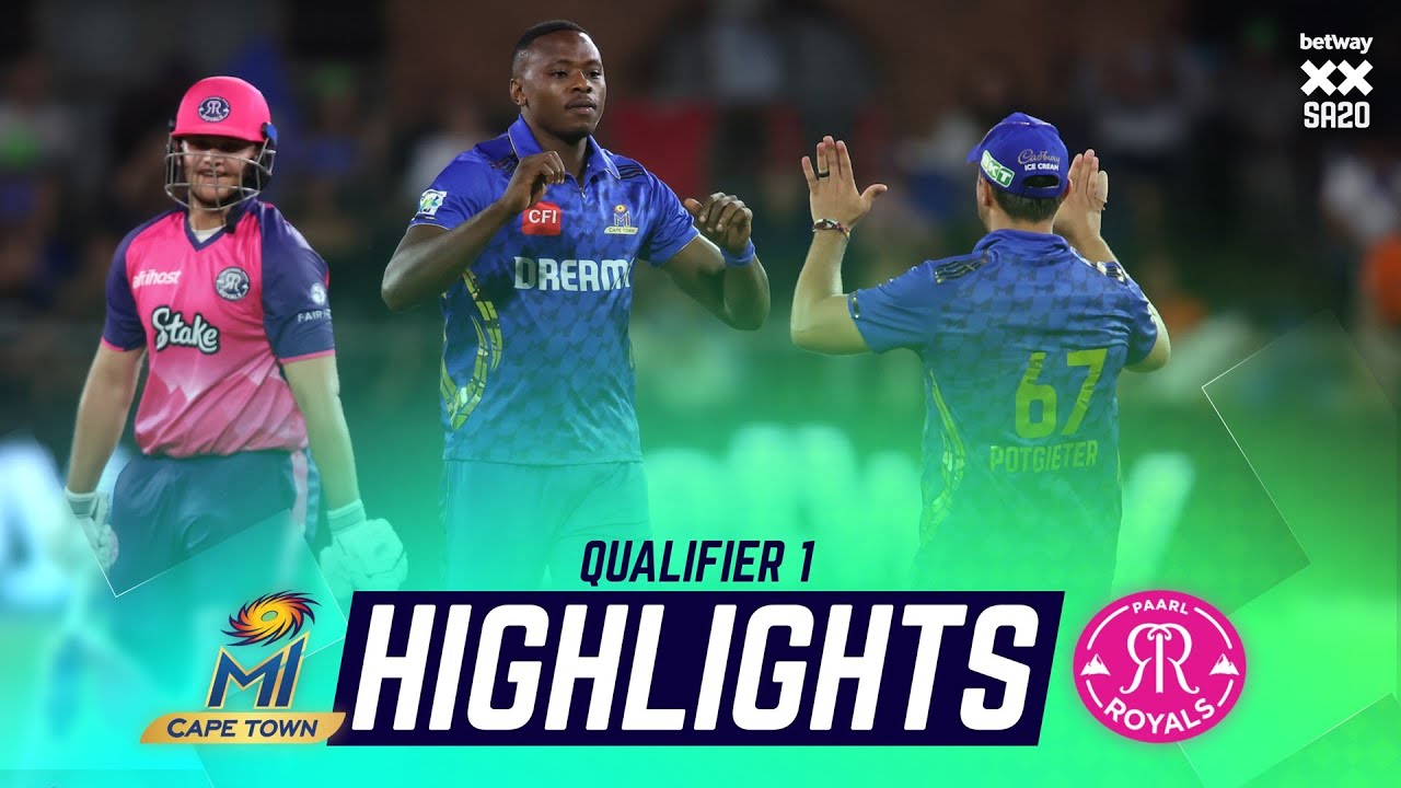 MI Cape Town v Paarl Royals | Qualifier 1 | Short Highlights | Betway SA20 Season 3