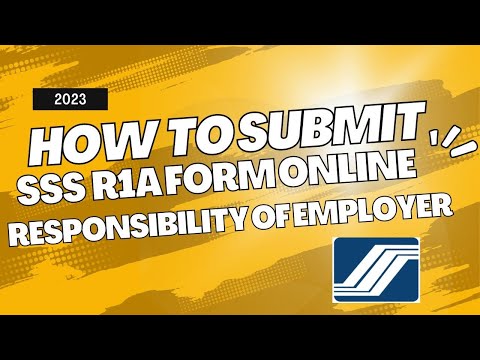 How to submit SSS R1A form online. Obligation of employer na dapat GAWIN. 2023 guide to all employer