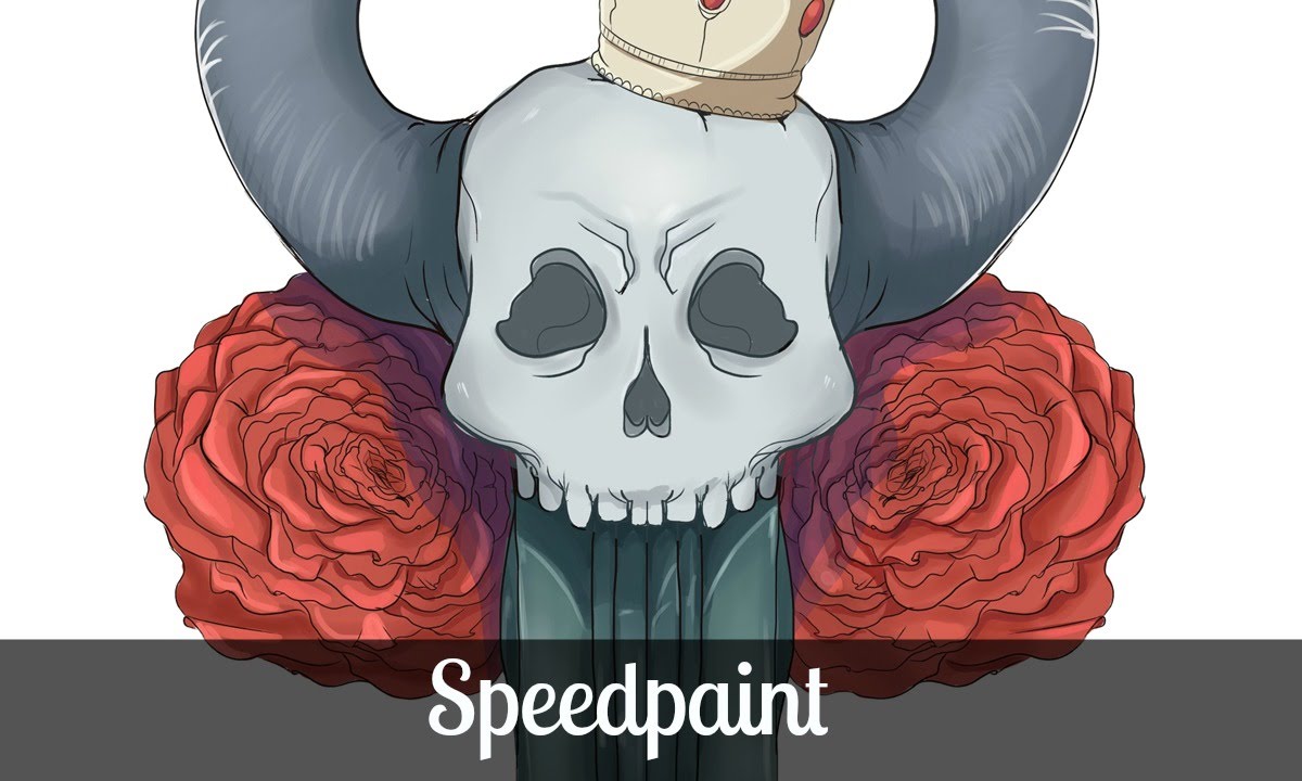King Skull Speedpaint Firealpaca