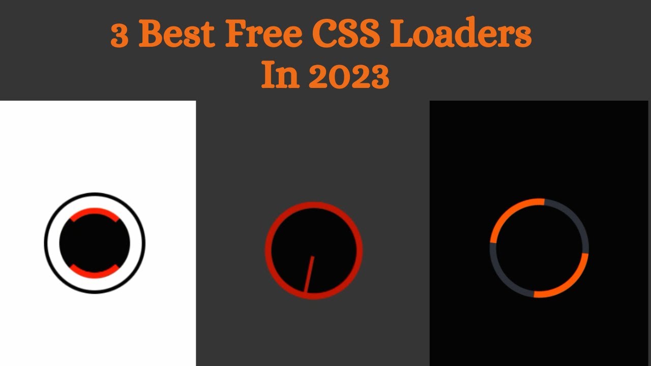 3 Best Free CSS Loading Animations In 2023 #webdeveloper #javascript #frontend #cssloader #html5