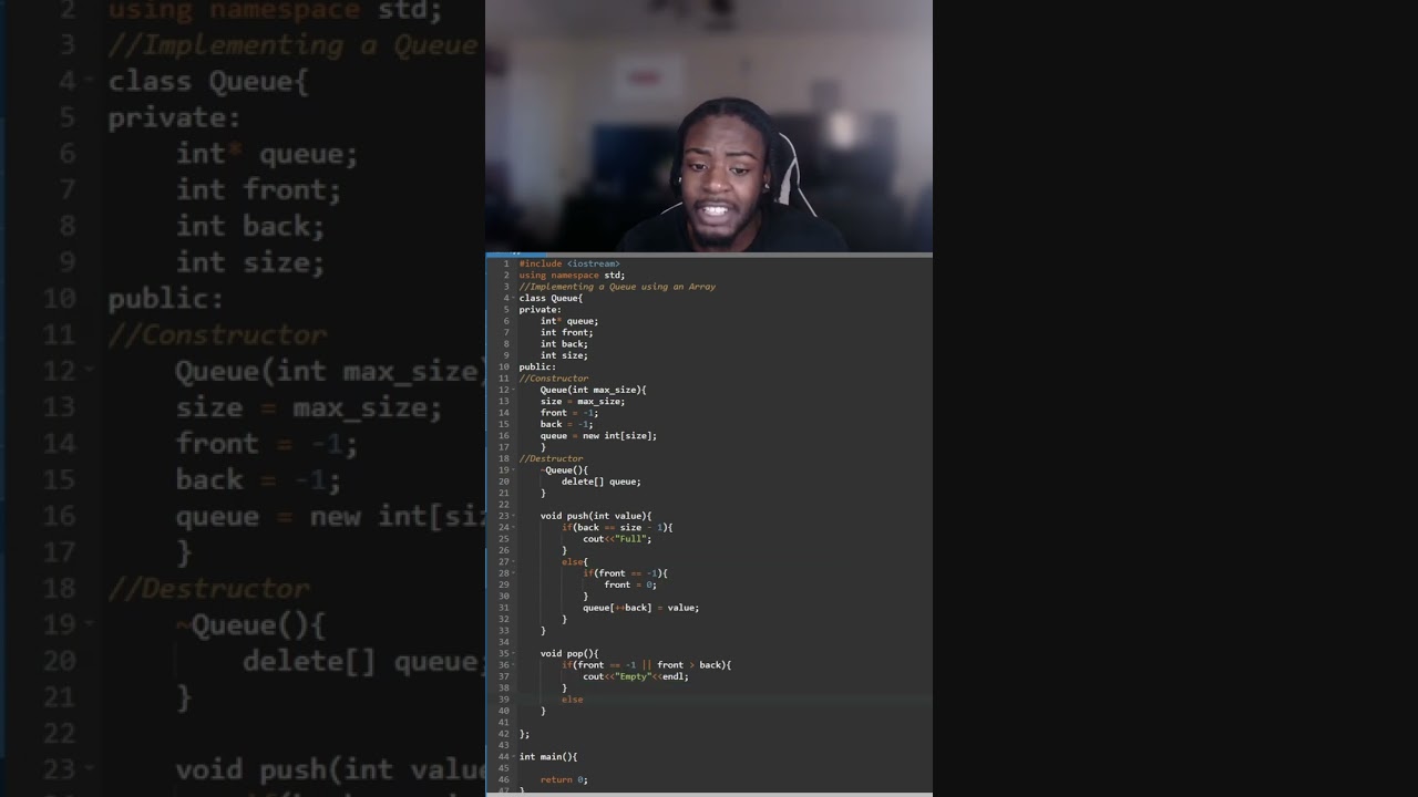 Implementing A Queue using an Array C++