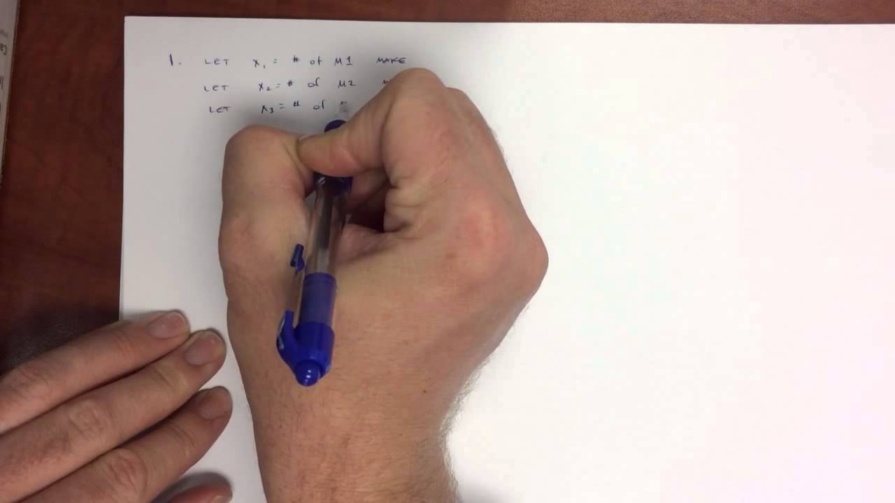 Chapter 4.4 Example LP 3 - set up LP