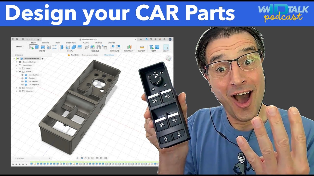 Make Your Own Car Parts: From Sketch to 3D Print (Full Tutorial)