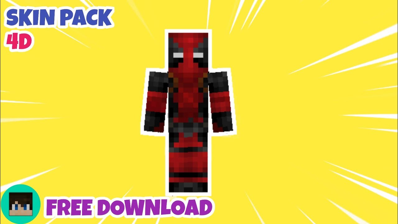 SKIN 4D DEADPOOL - MINECRAFT SKINS