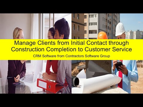 Construction CRM software for Contractors