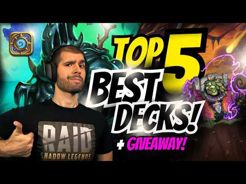 🏆 TOP 5 BEST DECKS for EASY LEGEND 📈 (Right Before the New Hearthstone Expansion!)