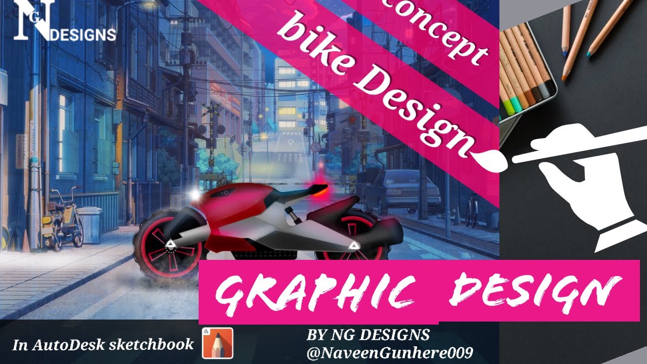 Future concept bike Design || Graphic Design || BY NG DESIGNS