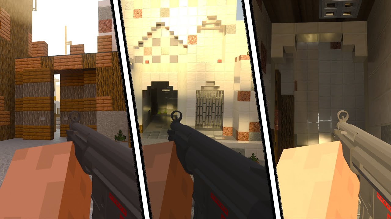CS:GO NEW DUST II MAP IN MINECRAFT FOR [PE AND BEDROCK] minecraft o minecraft