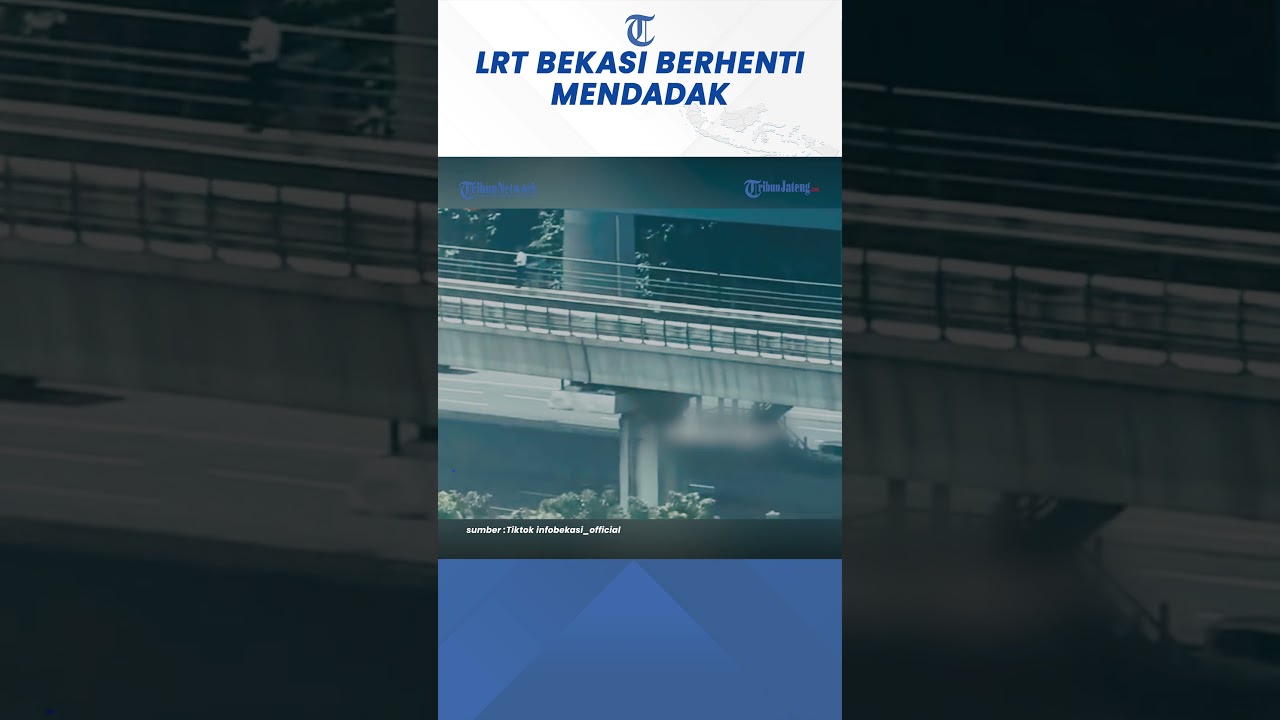 Viral Detik-detik LRT Berhenti Mendadak 35 Penumpang Dievakuasi