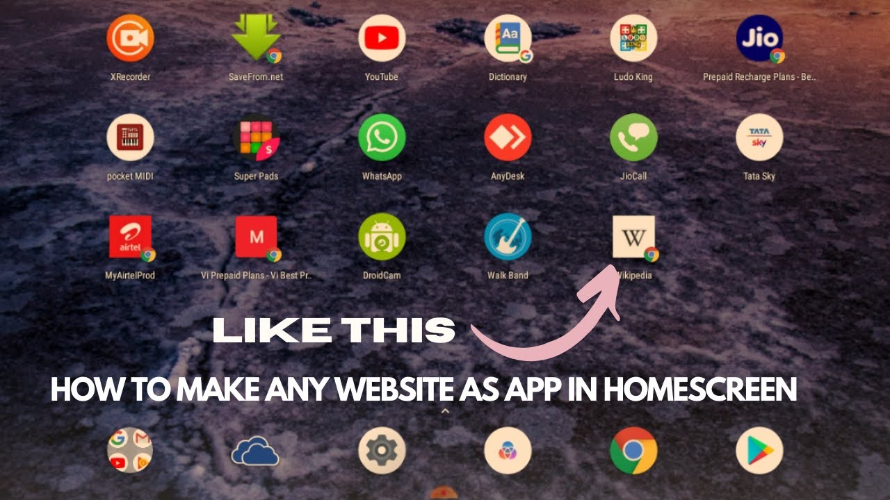 How to make a website as app in your homescreen | CODESHOP