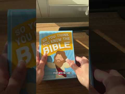 Engaging Bible Study Game for Family Fun! #bibletrivia #BookTok #scripture