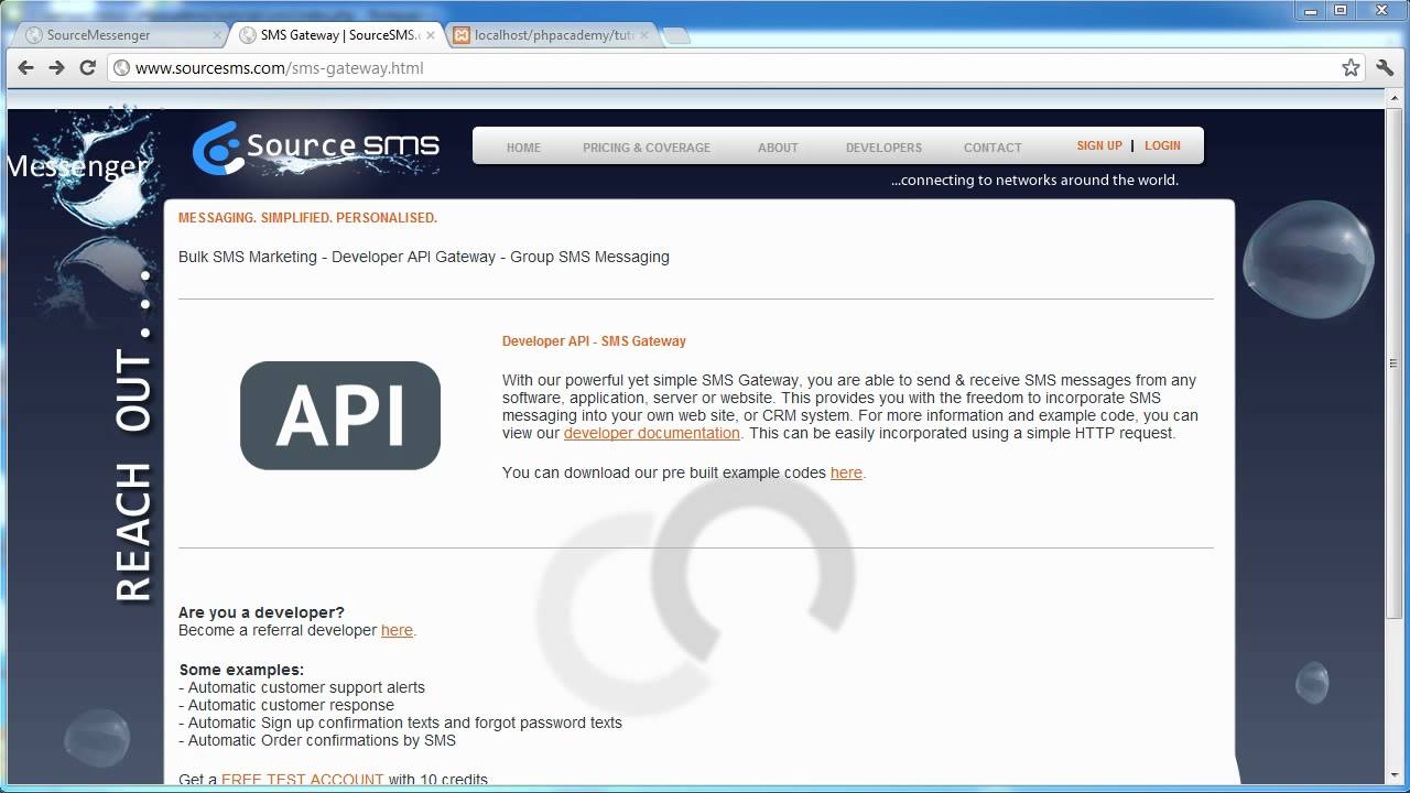 PHP Tutorials: Sending SMS Messages with PHP (Part 1/2)