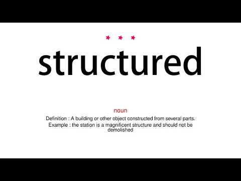 How to pronounce structured - Vocab Today