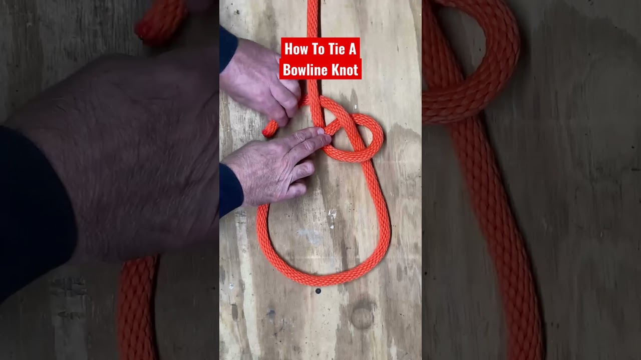 The bowline knot is both easy to tie and untie