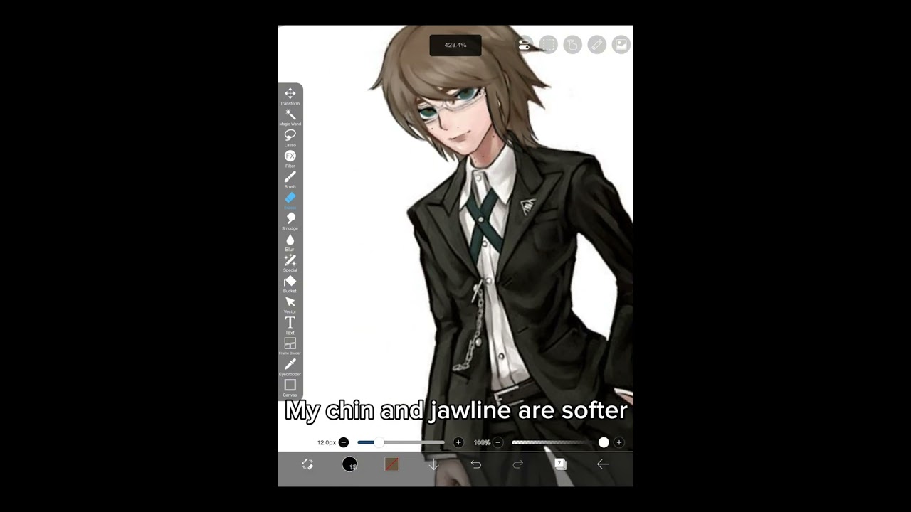 felt cute watched trigger happy havoc #dgrp #danganronpa #byakuyatogami #art #digitalart #cosplay 