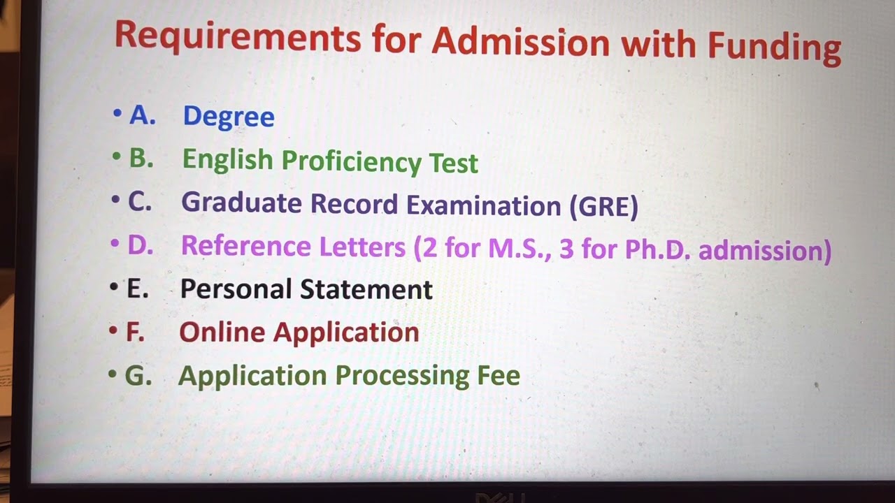 Admission Requirements