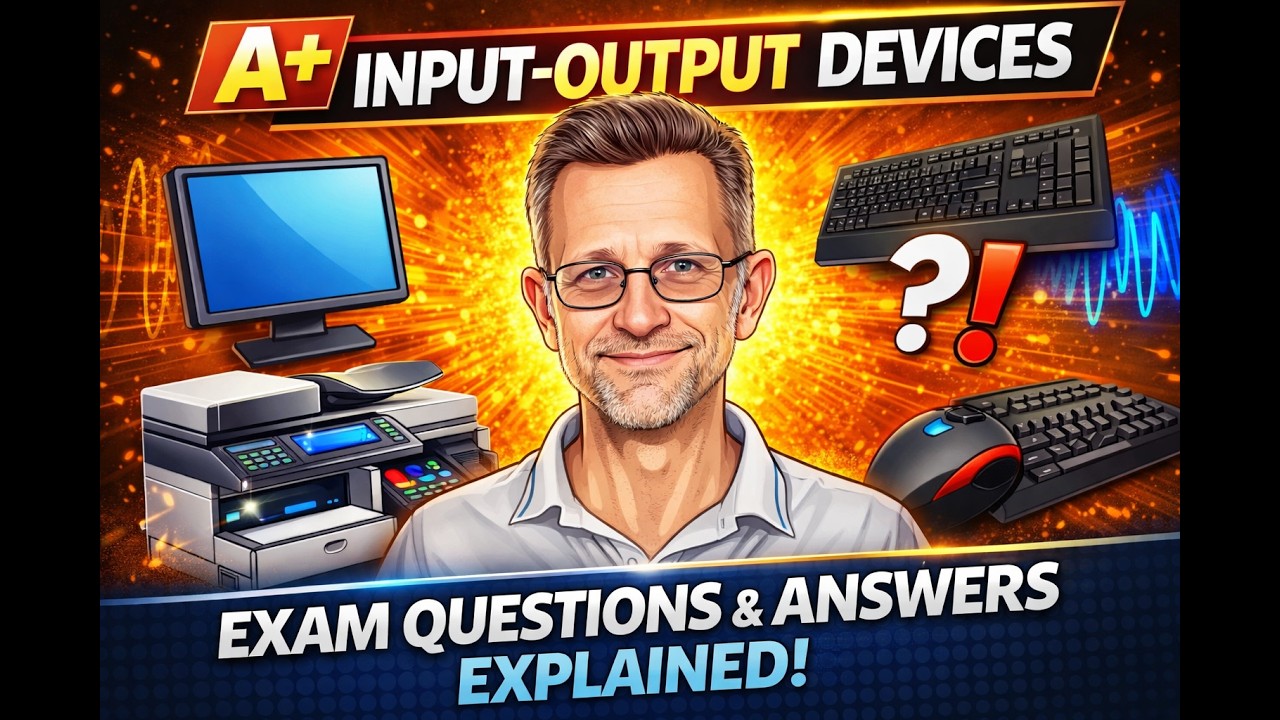CompTIA A+ – 07 Input-Output Devices Exam Questions & Answers Explained!