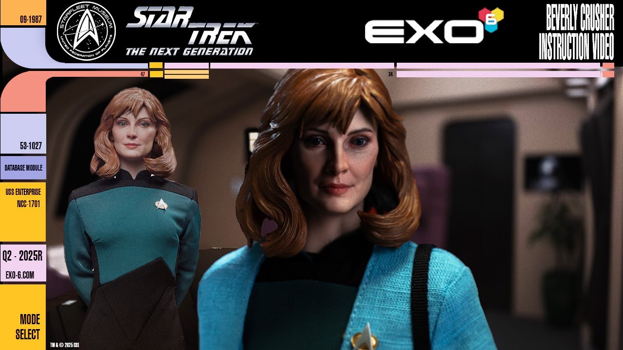 EXO-6 Star Trek: The Next Generation Dr. Beverly Crusher 1/6 scale figure instructions