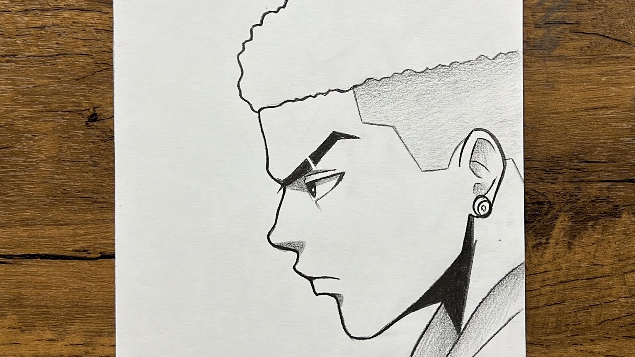 How to draw Afro anime | how to draw anime boy step-by-step
