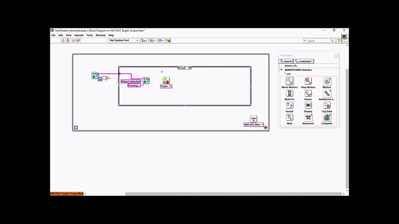 LabView for LEGO Mindstorms - Tank Treads