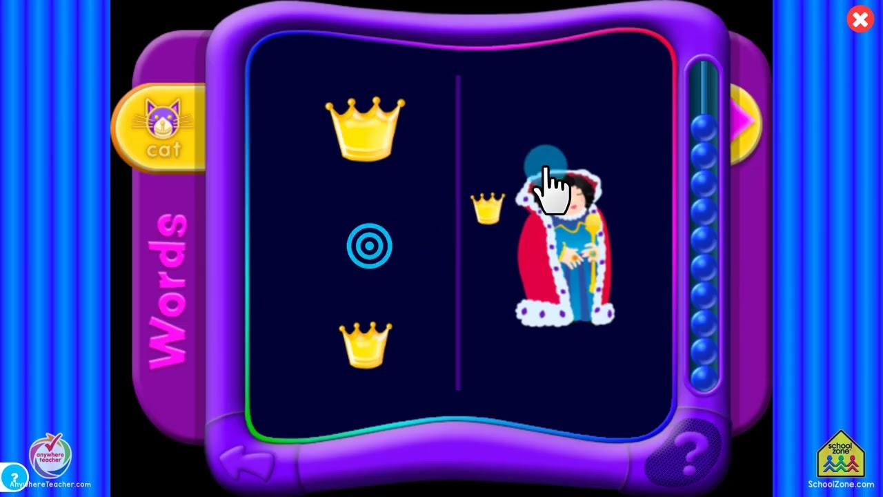 Flash Action Words on Anywhere Teacher - Fun Learning Game Teaches the Basics!