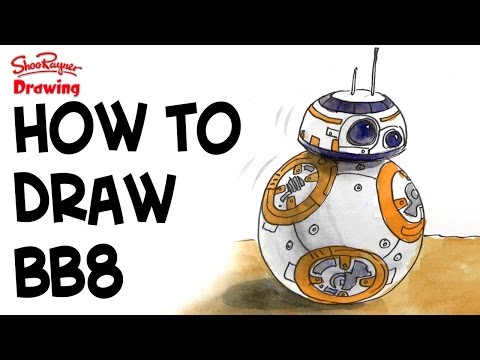 How to draw BB8 from Star Wars VII – The Force Awakens – Shoo Rayner