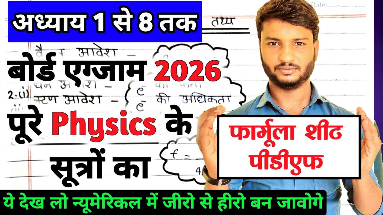 Class 12 Physics All Chapter Formula Pdf | 12th Physics All Chapter Formulas | 12th Physics Formulas