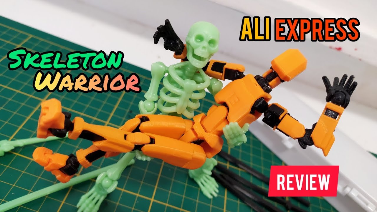 DUMMY 13: 2/3 REVIEWS-UNBOXING: SKELETON WARRIOR Action Figure (3D printed) ALIEXPRESS