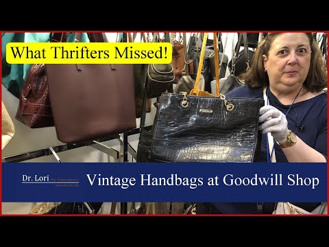 Shopping Brand Name Handbags at Goodwill Thrift Store! Paintings & Prints - Thrift with Me Dr. Lori