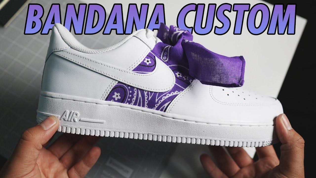 Nike Air Force 1 'Bandana' Custom (TUTORIAL)