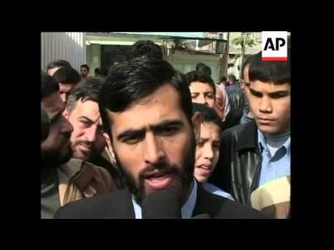 Abbas in Khan Younis on campaign trail; Hamas leader reax; Qureia s''bite